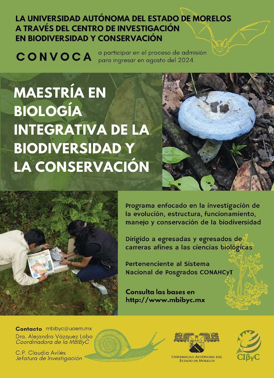 Maestría en Biología Integrativa de la Biodiversidad y la Conservación ...