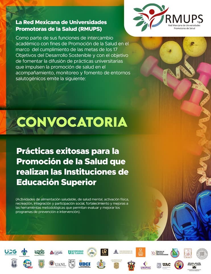 Convocatoria de la Red Mexicana de Universidades Promotoras de la Salud ...