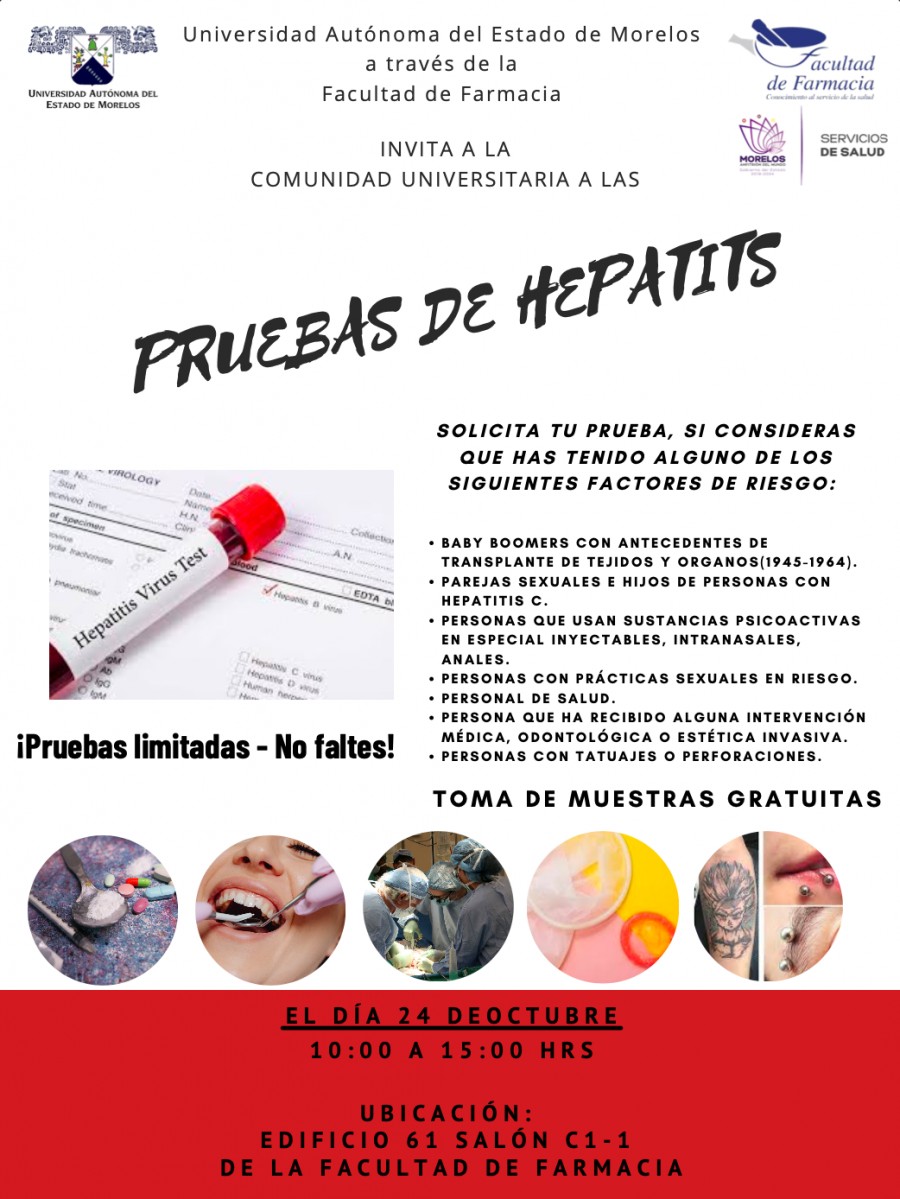 Pruebas diagnósticas de Hepatitis - Universidad Autónoma del Estado de Morelos