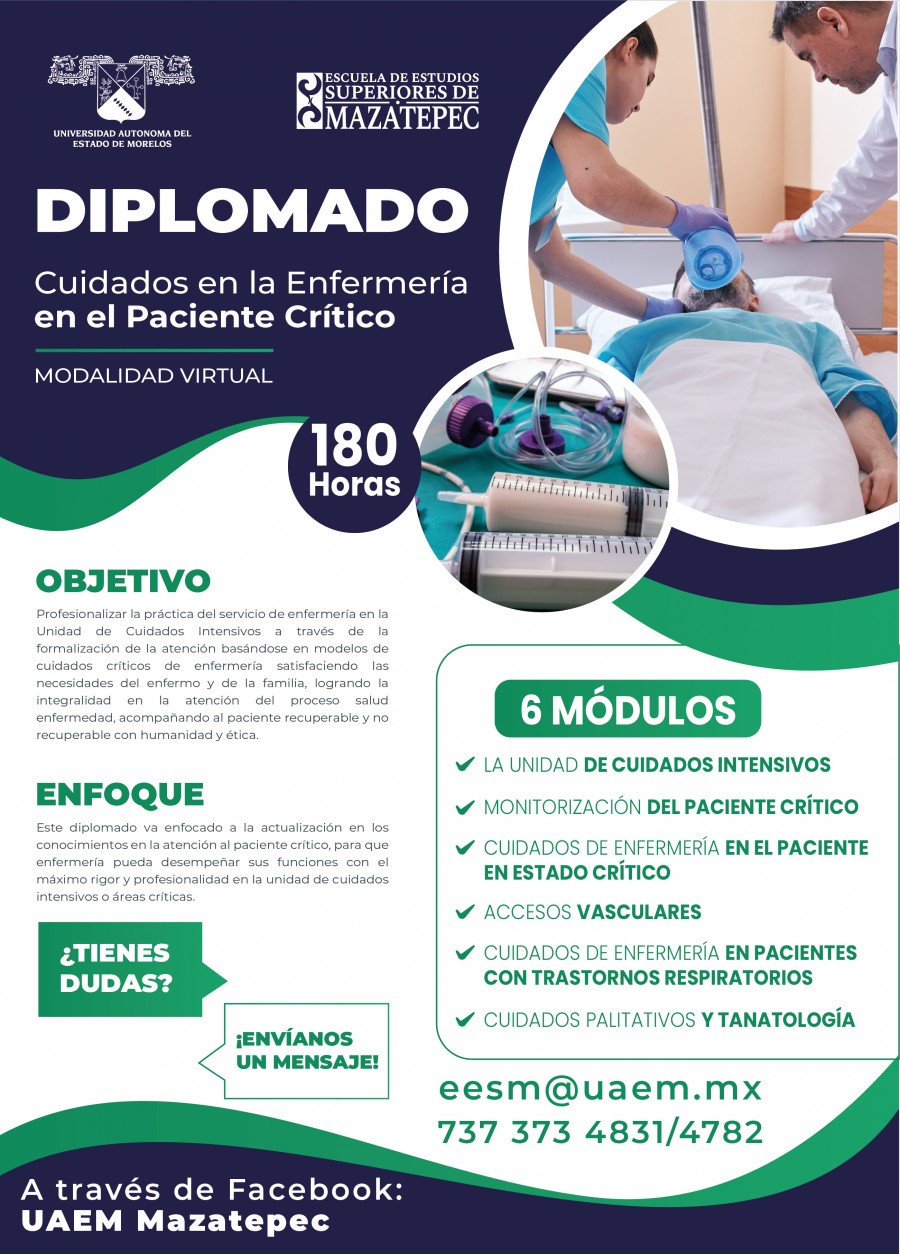 Diplomado Cuidados en la Enfermería en el Paciente Crítico ...