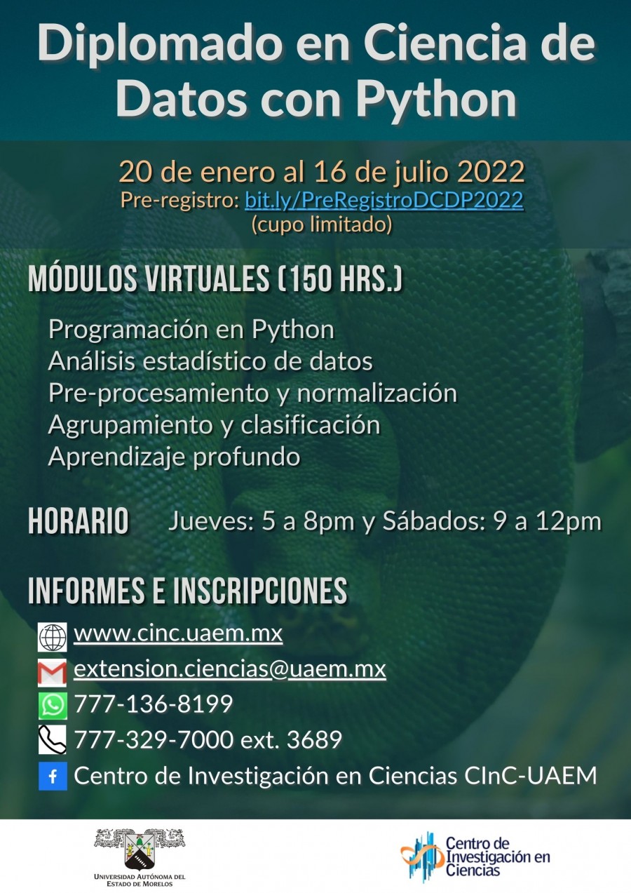 Diplomado en Ciencia de Datos con Python 2022 - Universidad Autónoma ...