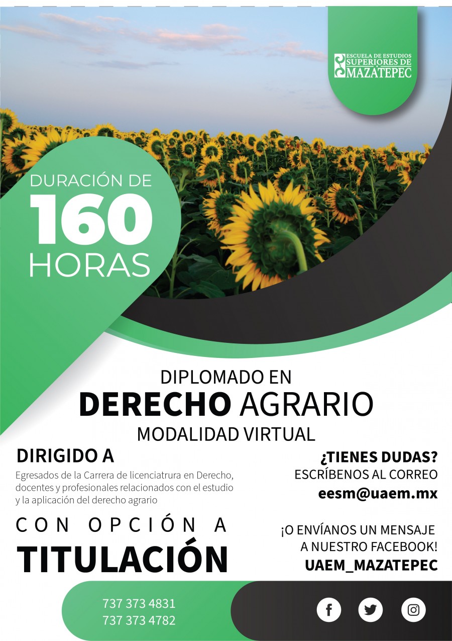 Diplomado en Derecho Agrario - Universidad Autónoma del Estado de Morelos