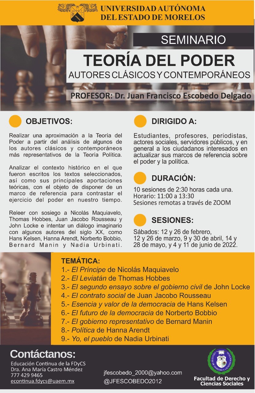 Seminario: Teoría del poder autores clásicos y contemporáneos ...