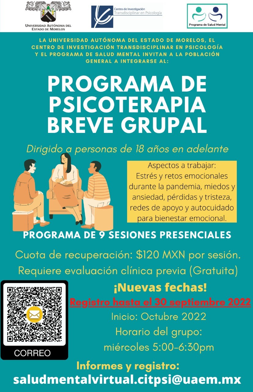 Programa de Psicoterapia Breve Grupal - Universidad Autónoma del Estado ...