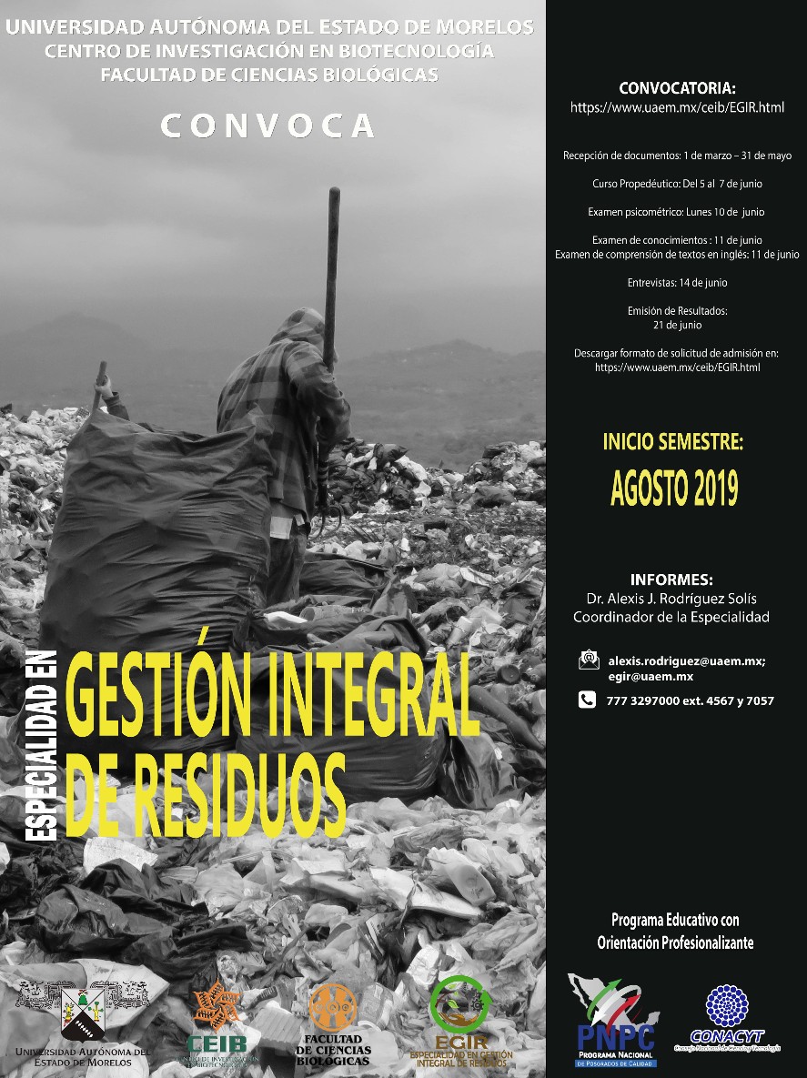 Especialidad En Gestión Integral De Residuos 2019 Universidad